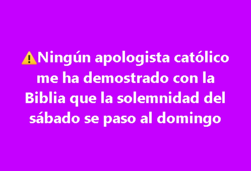 Juan 20:19: El domingo en la Biblia – LEY DOMINICAL